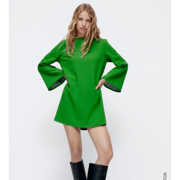 Zara | Dresses | Zara Bell Sleeve Dress | Poshmark